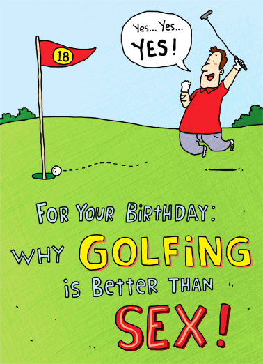Golf Birthday Cards Funny